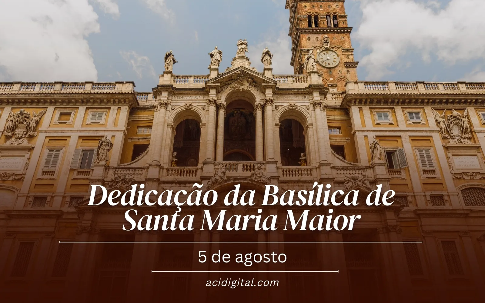 Igreja celebra a dedicação da basílica de Santa Maria Maior, em Roma