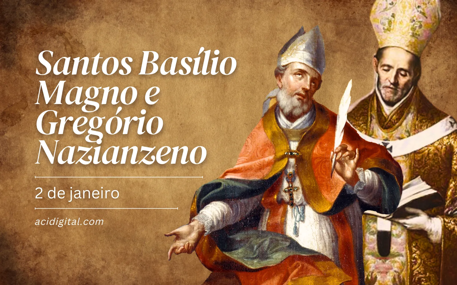 Santo do dia: São Basílio Magno e são Gregório Nazianzeno, doutores da ...