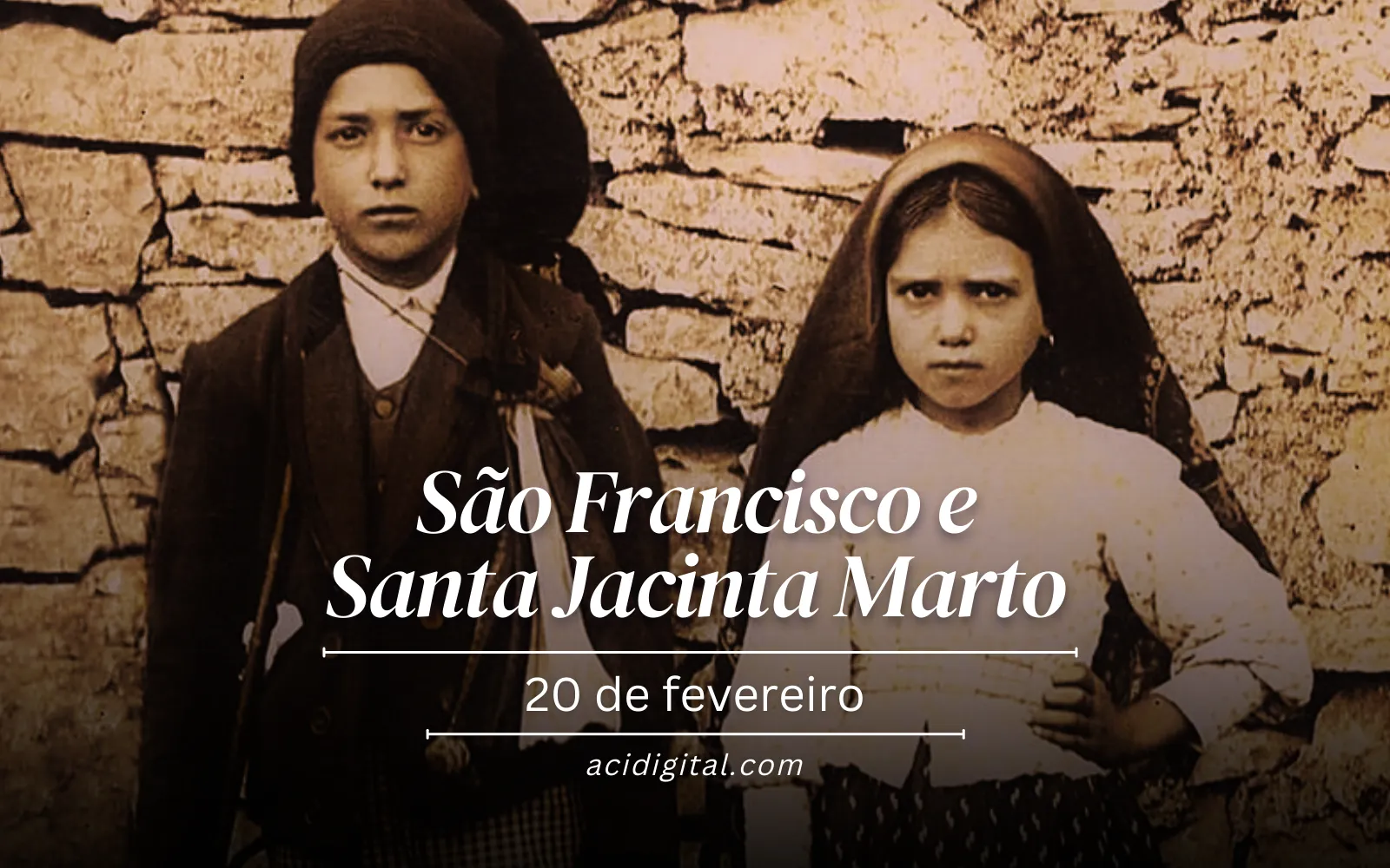 Santo do dia: São Francisco e santa Jacinta Marto, videntes da Virgem ...